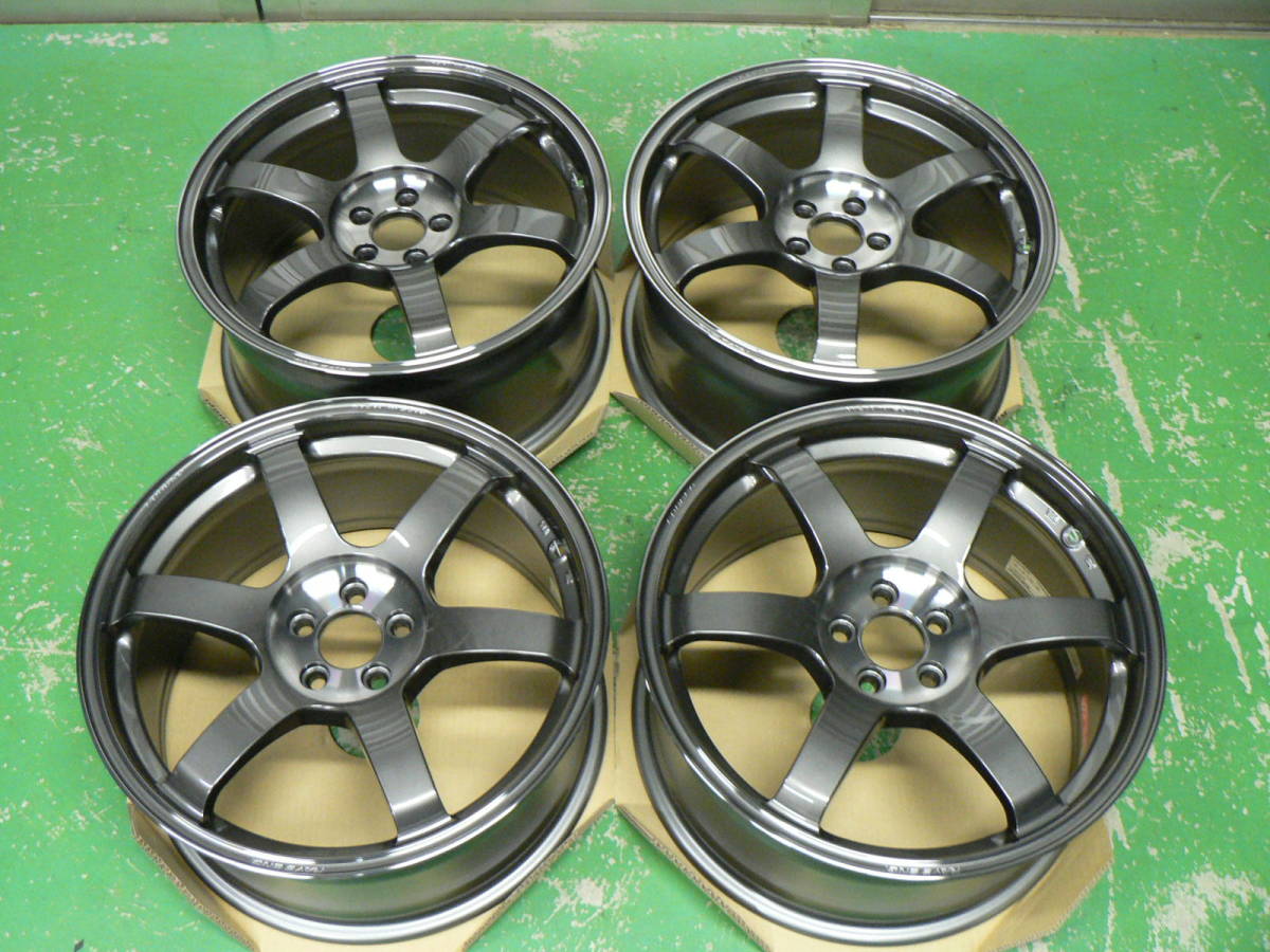 51 TE37SAGA SL 18-8.5J+45 PCD100 5穴 RAYS CE28 ZE40 RE30 STI GDB GR86 BRZ ENKEI スバル WRX レガシー(5穴 ...
