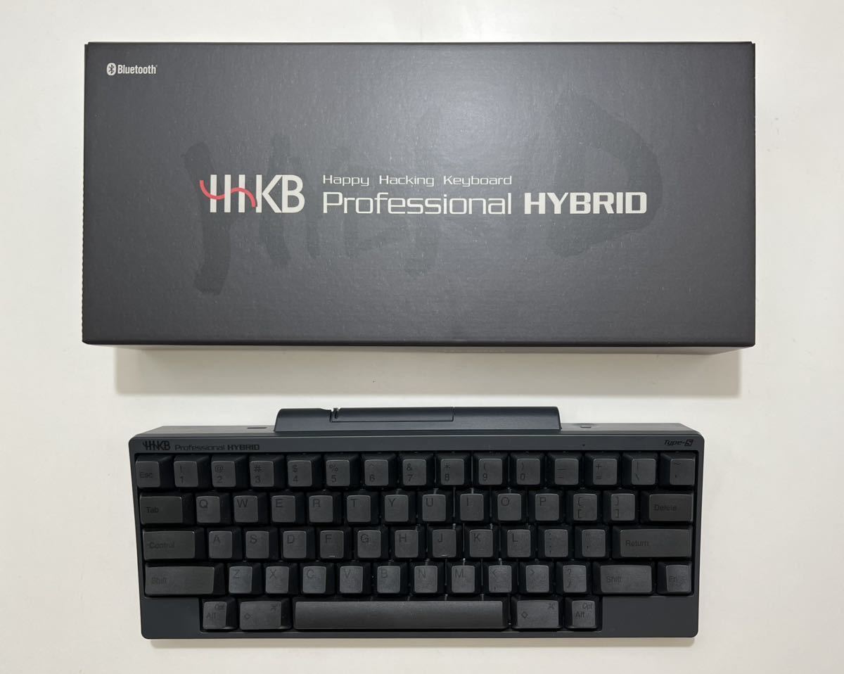 【試し打ちレベル】Happy Hacking Keyboard Professional HYBRID Type-S 英語配列／墨 PD ...