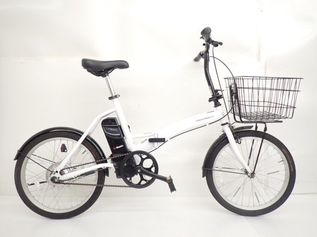 TRANS MOBILLY 折りたたみ式電動アシスト自転車 E-BASIC TM-FDB200E ホワイト 20インチ 5.0Ah トランスモバイリー 68A38-2(電動アシスト自転車 ...
