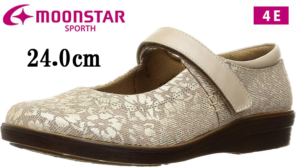 SP5630PT ベージュ 24.0cm ムーンスター スポルス レディース シューズ 靴 4E 月星 MOON STAR 衝撃吸収 撥水加工 軽量設計(ウォーキングシューズ)｜売買された ...