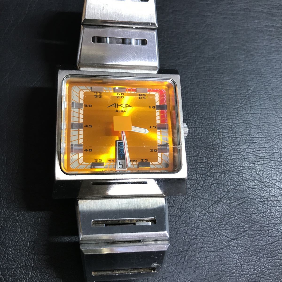 SEIKO ALBA AKA 腕時計 v733-5A40 クォーツ 稼働品(アルバ)｜売買されたオークション情報、yahooの商品情報を ...