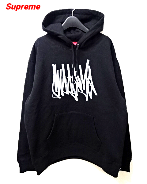 L Supreme Tag Hooded Sweatshirt Black シュプリーム パーカー タグ フーデッド スウェットシャツ ...