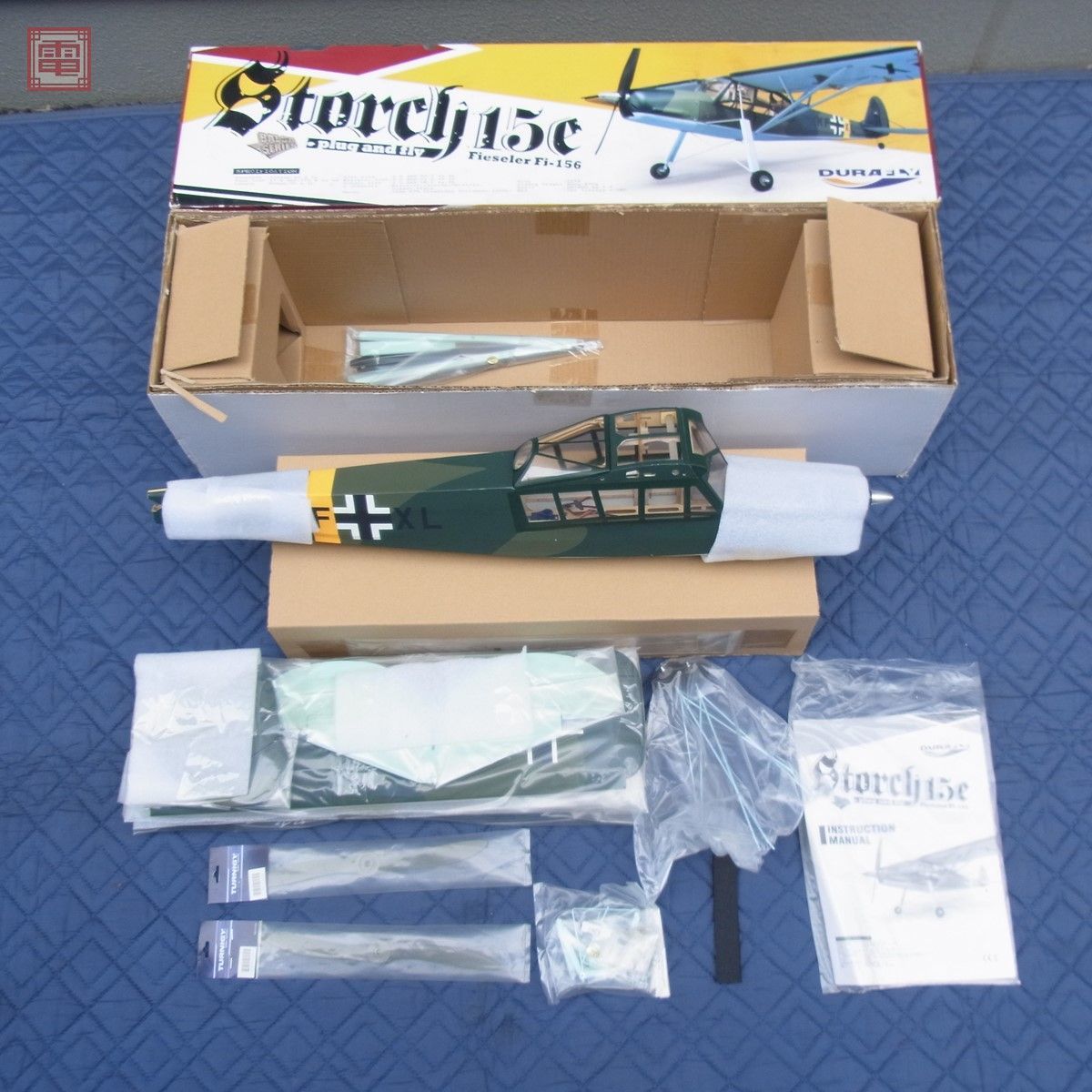 未組立 デュラフライ フィーゼラー シュトルヒ Fi156 RC 飛行機 ラジコン DURAFLY Fieseler Storch 40(組立 ...