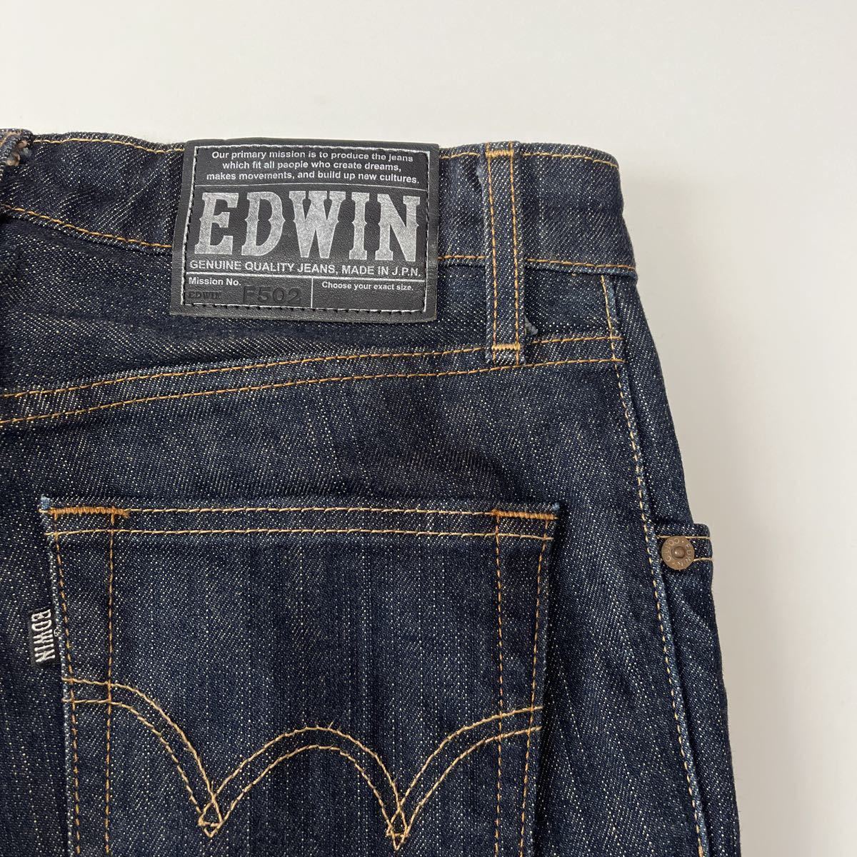 EDWIN エドウィン F502 ストレッチジーンズ デニムパンツ 濃紺 W27 日本製(W28以下)｜売買されたオークション情報、yahooの商品情報をアーカイブ公開 - オークファン ...