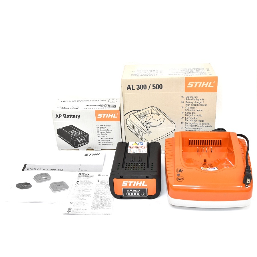 1円 品 STIHL スチール バッテリー×充電器セット AP200 AL500 ブラック×オレンジ(アメリカ規格)｜売買されたオークション ...