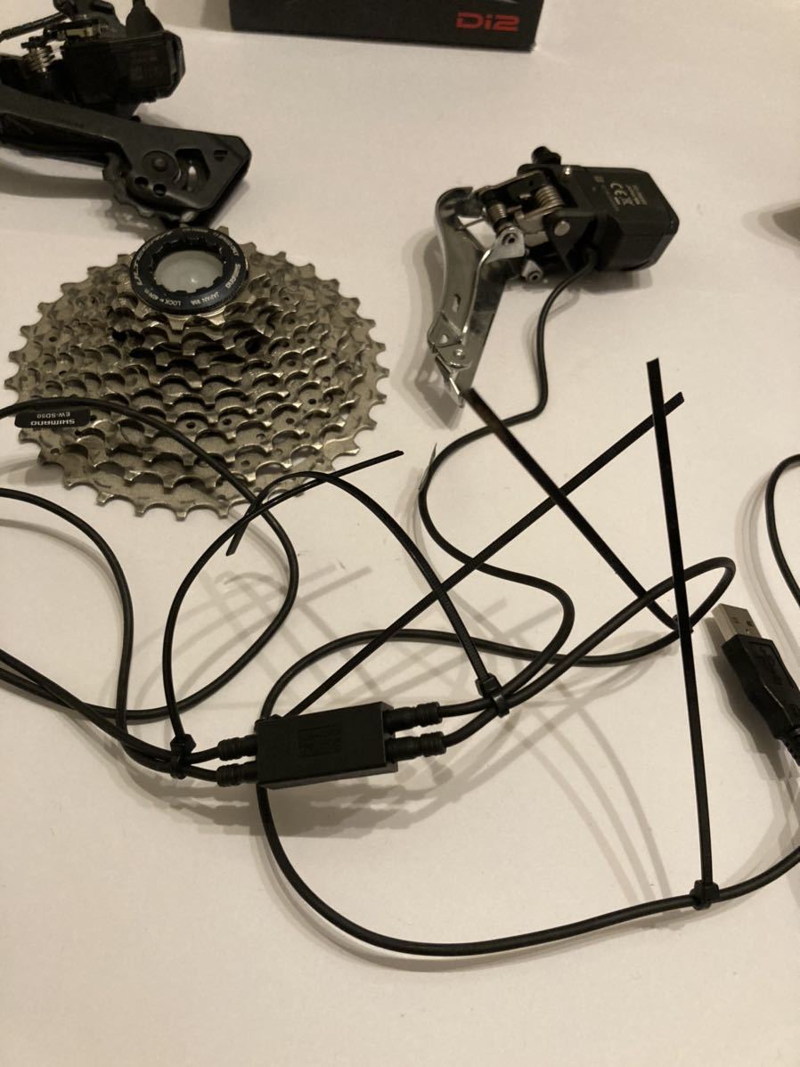 ULTEGRA r8050 di2 内装フルセット st-r8050 rd-r8050-gs cs-r8000 11-32t fd-r8050 ...