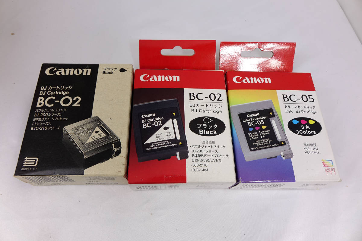 Canon BC-02 BC-05 キヤノン純正インクカートリッジ 3本セット(キヤノン)｜売買されたオークション情報、yahooの商品情報を ...