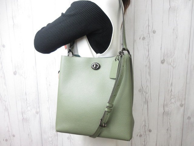 極 同様 COACH コーチ トートバッグ ショルダーバッグ バッグ レザー カーキ 2WAY 57759(トートバッグ)｜売買された ...