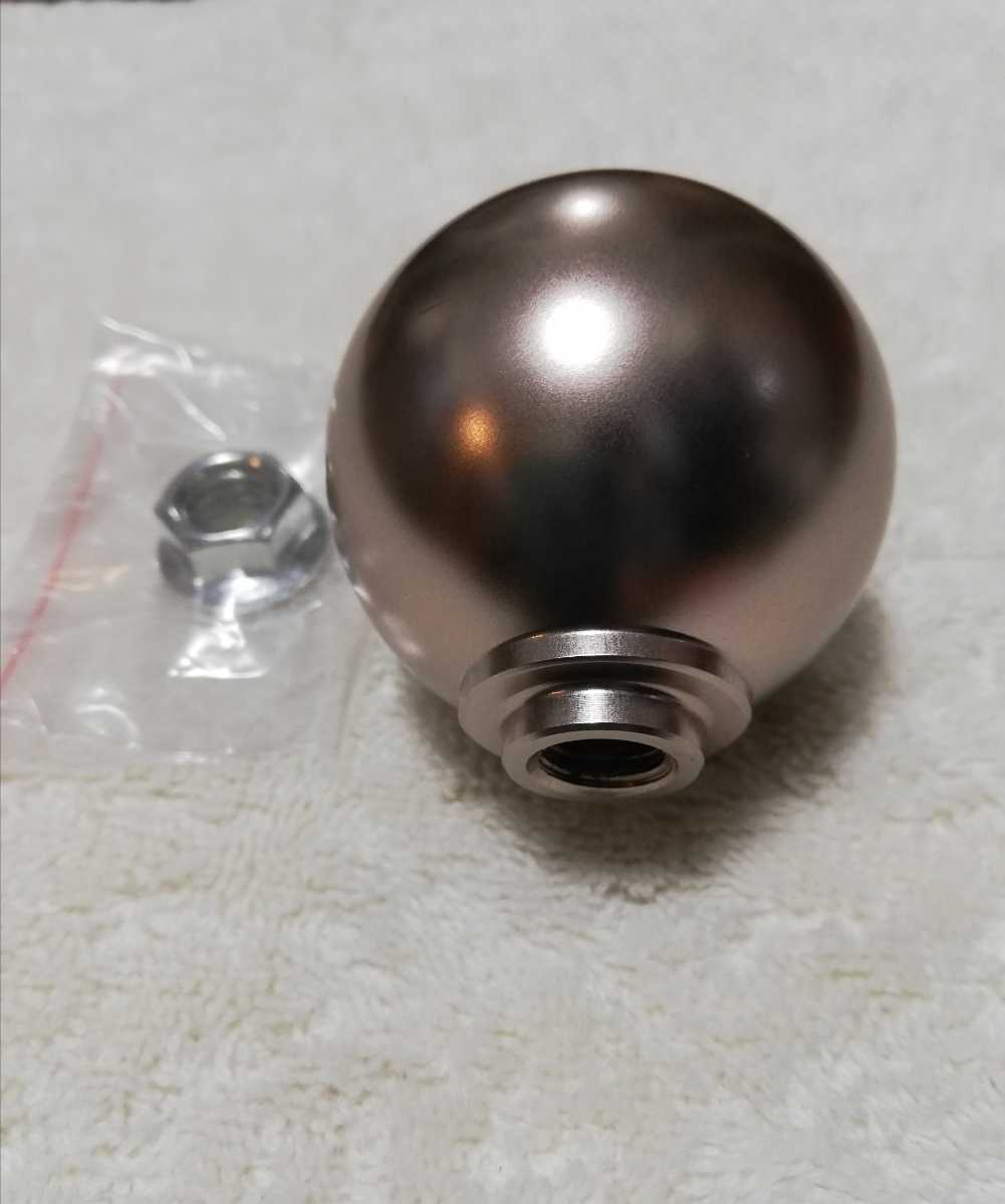 シャンパンゴールド アルミ 6速 シフトノブ 検 HONDA 無限 タイプR modulo DC5 EP3 FD2 FK8 AP1 AP2 FK2 GK5 CL7 S660 CR-Z JDM ...