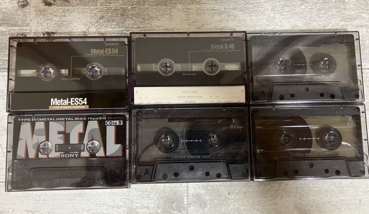1円オークション カセットテープ メタルテープ 34本 TEAC STUDIO 52 オープンリール風 SONY Metal Master ...