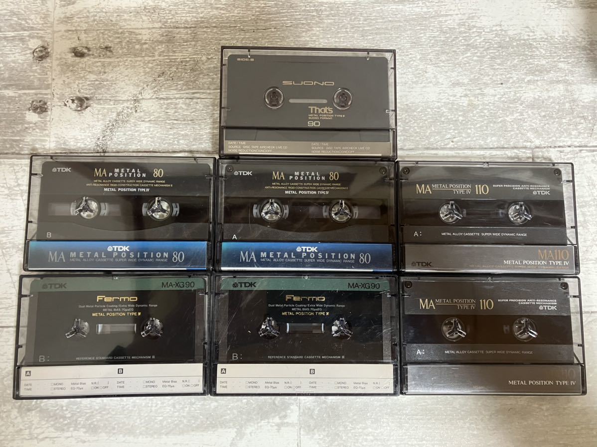 1円オークション カセットテープ メタルテープ 34本 TEAC STUDIO 52 オープンリール風 SONY Metal Master ...