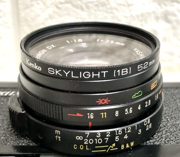 YASHICA ヤシカ ELECTRO35 CCN フイルムカメラ COLOR-YASHINON DX 1:1.8 f＝35mm レンズ Kenko SKYLIGHT 1B 52mm 動作未 ...