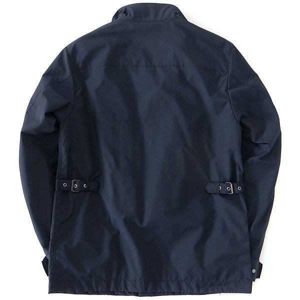 9.7万 ダックス 春夏 Loro Piana 撥水 150's ウール ナイロン ブルゾン M 紺 J58002 メンズ RAIN ...