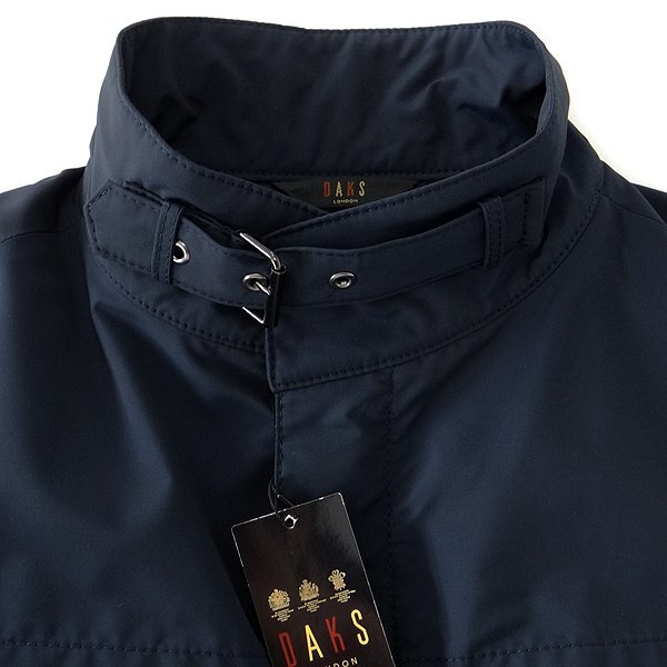 9.7万 ダックス 春夏 Loro Piana 撥水 150's ウール ナイロン ブルゾン M 紺 J58002 メンズ RAIN ...