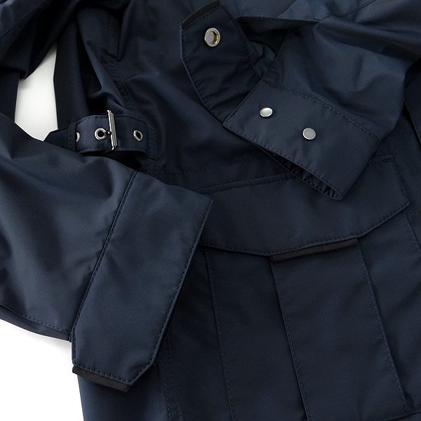 9.7万 ダックス 春夏 Loro Piana 撥水 150's ウール ナイロン ブルゾン M 紺 J58002 メンズ RAIN ...