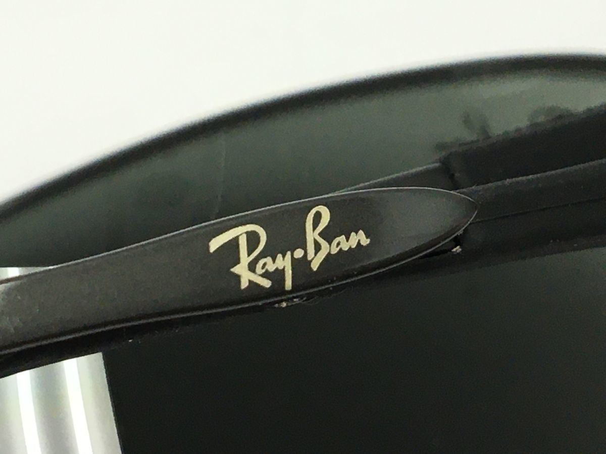 E612-U31-537 Ray Ban レイバン Phiten Dracing RB8039 059/71 64 15 135 サングラス ブラック ファッション小物 ケース付き ⑤(その他 ...