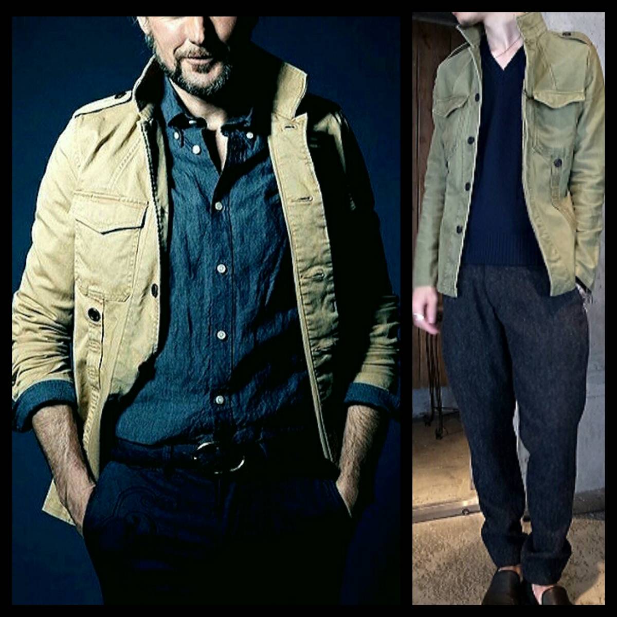 LEON掲載42000円junhashimotoジュンハシモト日本製ヴィンテージ加工モールスキンNEXT-GミリタリージャケットJun ...