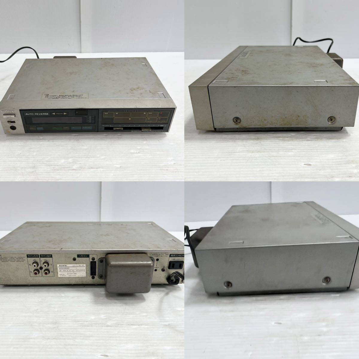 SONY STERO TURNTABLE SYSTEM PS-FL77 211487 TAPECORDER TC-V7 210138 ...