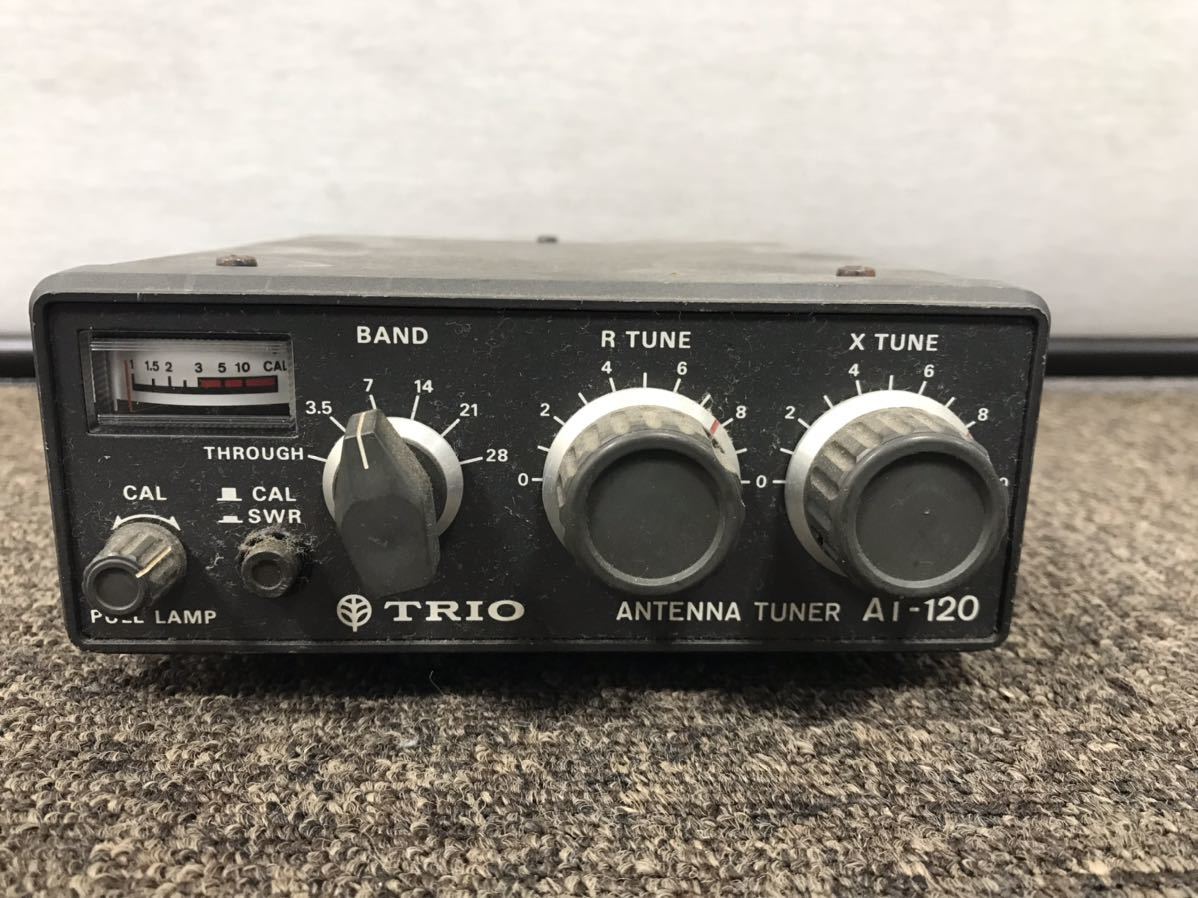 アンテナチューナー TRIO ANTENNA TUNER AT-120 通電動作未確認 トリオ アマチュア無線アクセサリ 本体のみ(チューナー ...