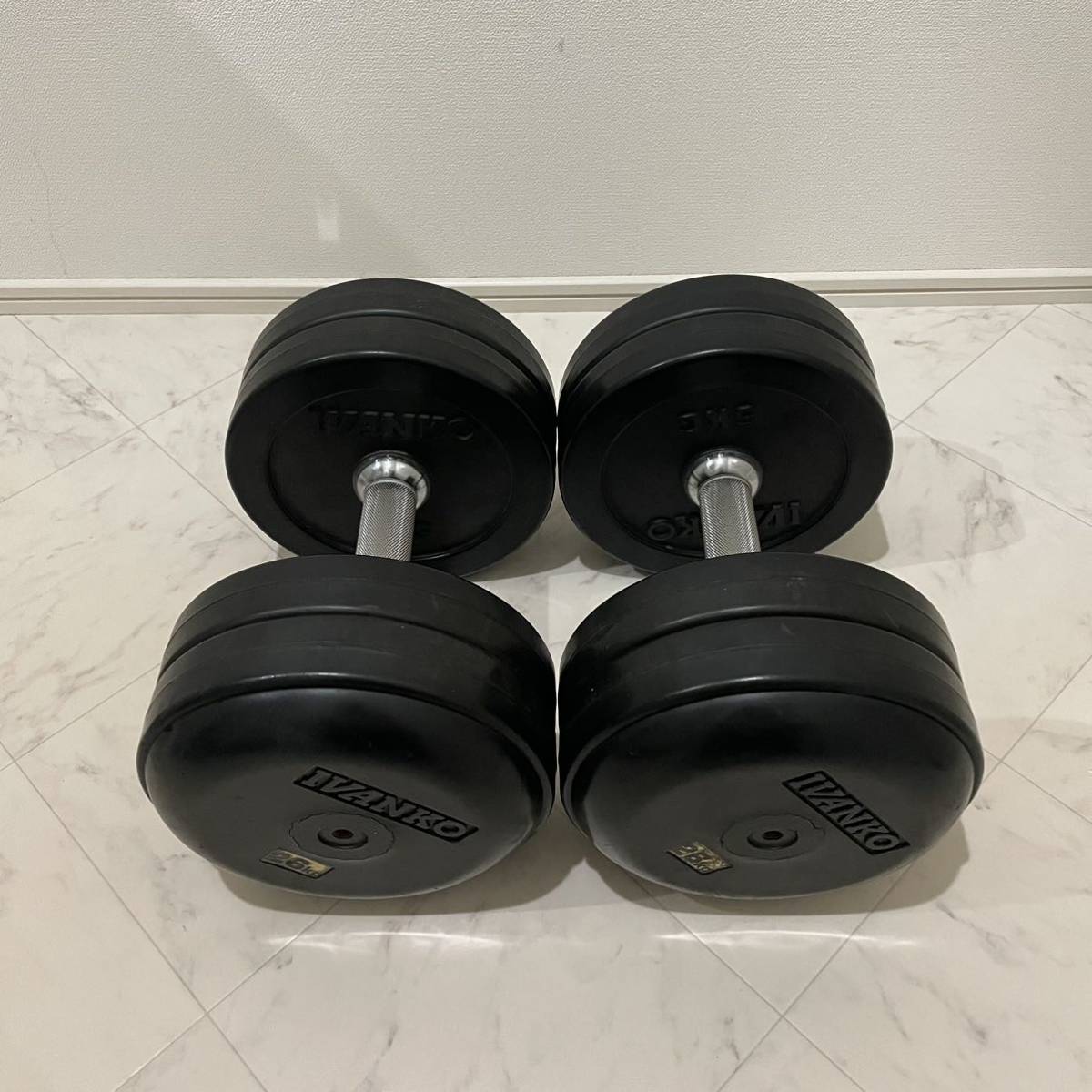 ivanko ラバーダンベル 26kgダンベルセット イヴァンコ(バーベル、ダンベル)｜売買されたオークション情報、yahooの商品情報を ...