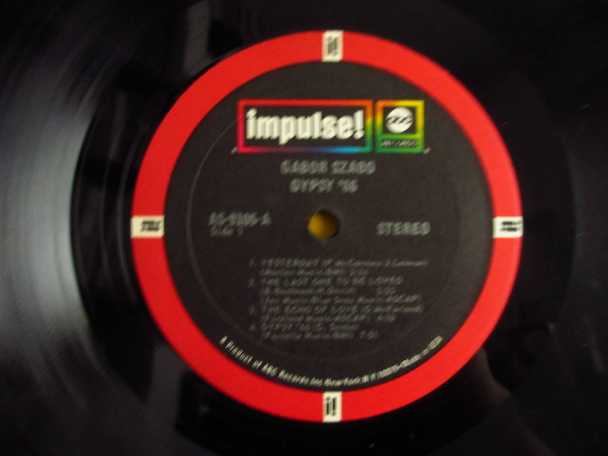 2nd赤黒ラベル / US盤 / Gabor Szabo / ガボールザボ / 渡辺貞夫 / Gypsy '66 / Impulse / AS ...