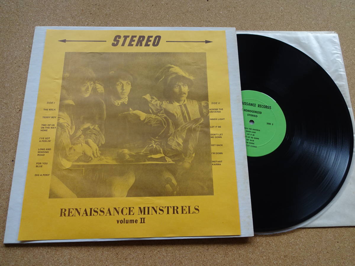 ブート Bootleg LP ビートルズ Beatles Renaissance Minstrels Volume 2 ポールマッカートニー ...