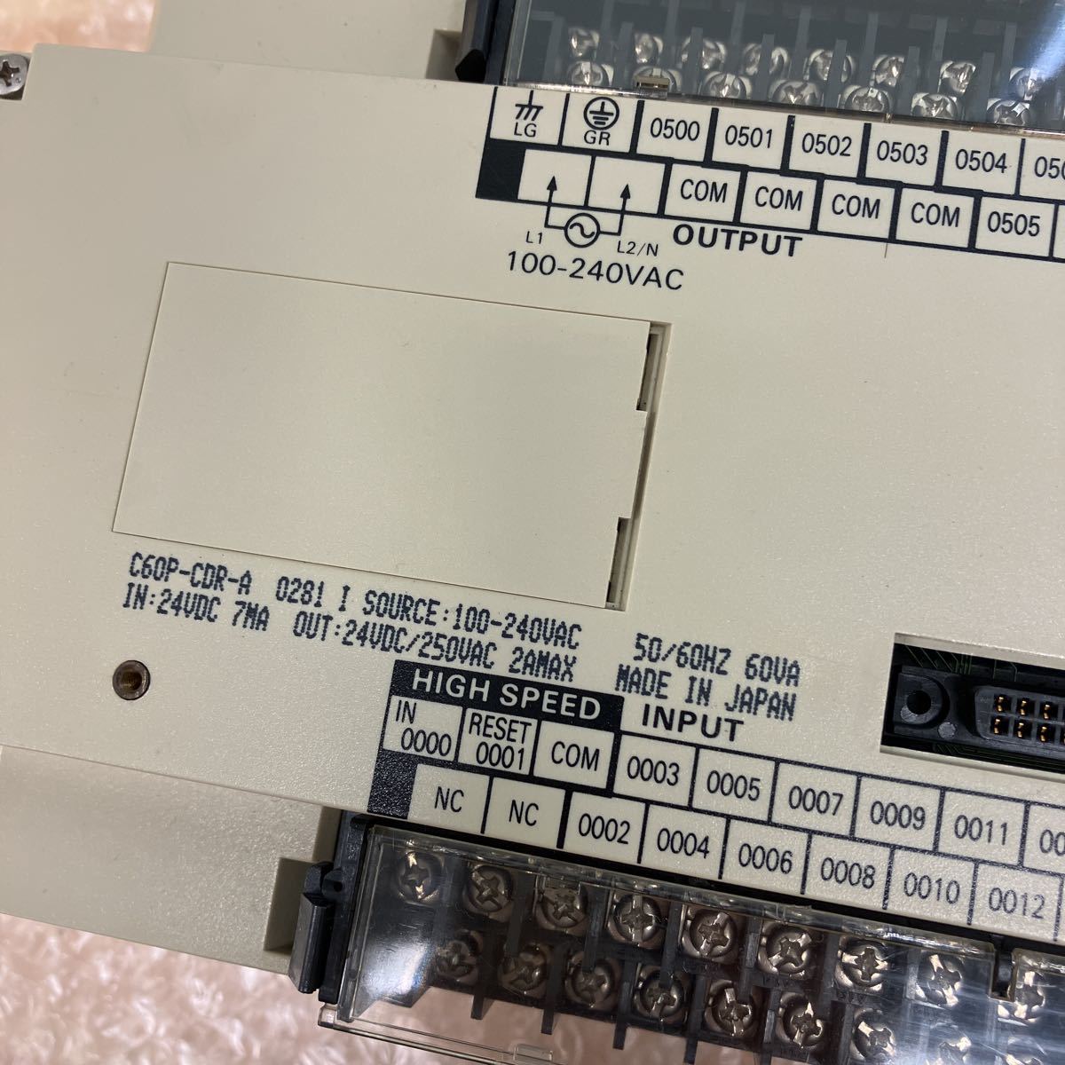 OMRON SYSMAC C60P PROGRAMMABLE CONTROLLER I/O UNIT 通電確認済み C-808(電材、配電用品)｜売買されたオークション情報、yahooの商品 ...