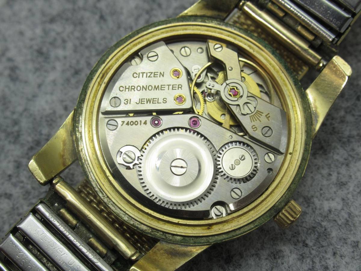 蔵出し屋 CITIZEN Chronometer 稼働品 シチズン クロノメーター 大鷲 腕時計 CR1507081(シチズン)｜売買されたオークション情報、yahooの商品情報をアーカイブ ...