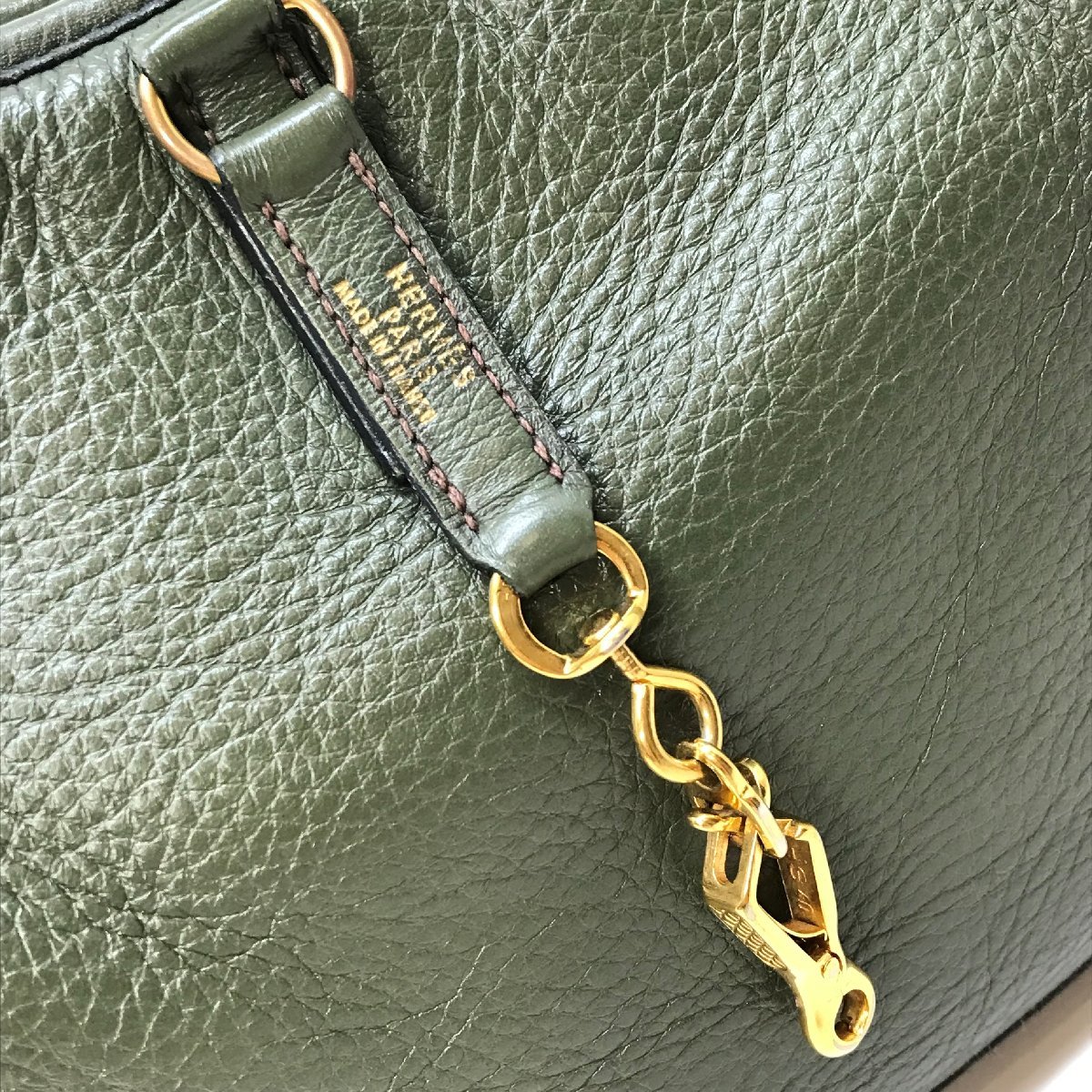 Hermes エルメス トリム31 ワンショルダーバッグ ハンドバッグ 刻印 C ゴールド金具 グリーン系 バッグ fe ABL(その他)｜売買されたオークション情報、yahooの商品情報を ...