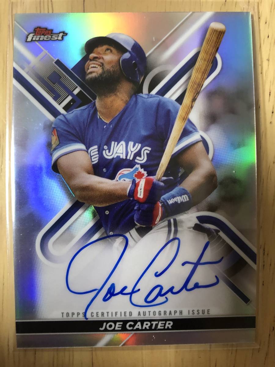 topps 2022 finest refractor auto card joe carter 直筆サインカード 直書き(Topps)｜売買 ...
