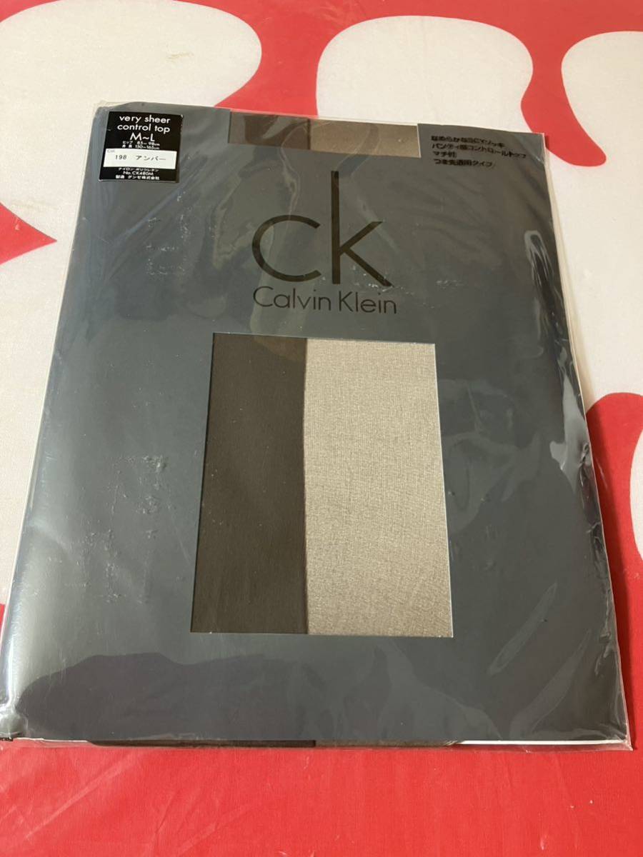 calvin klein very sheer control top パンティストッキング アンバー カルバンクライン panty ...