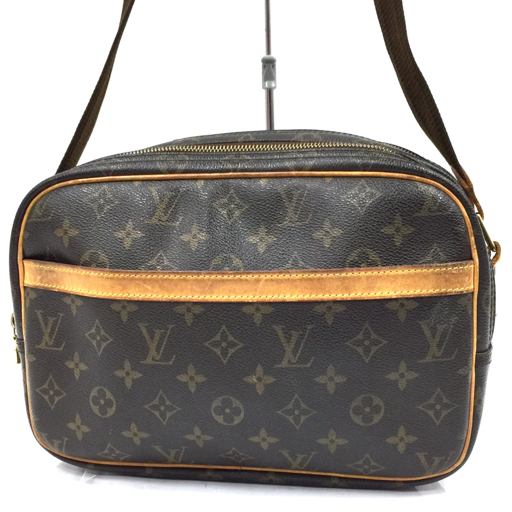 ルイヴィトン リポーター PM M45254 モノグラム 斜めがけ ショルダーバッグ ファスナー開閉 LOUIS VUITTON QR051 ...