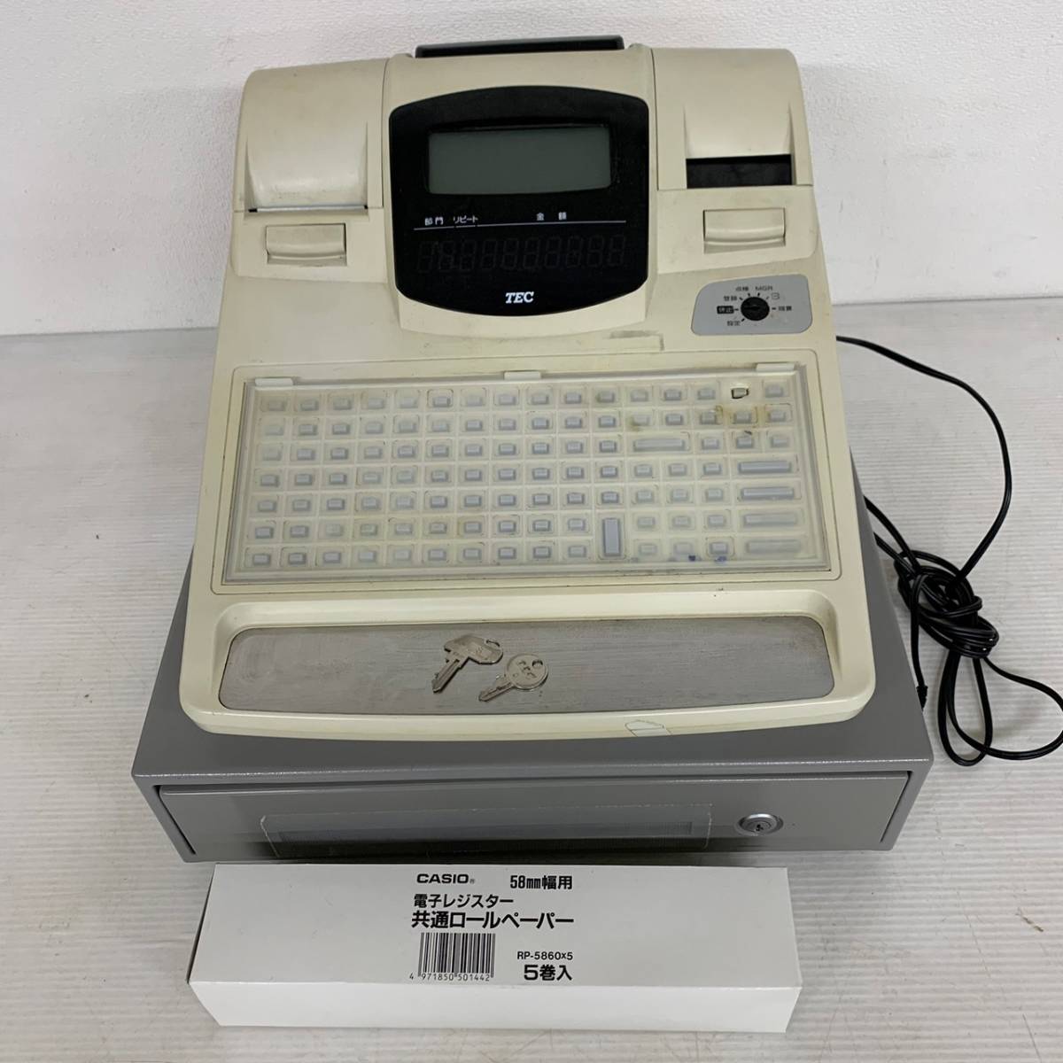TEC 東芝テック 電子レジスター ロール紙付き 飲食店向け FS-660(レジスタ)｜売買されたオークション情報、yahooの商品情報をアーカイブ公開 - オークファン（aucfan.com）