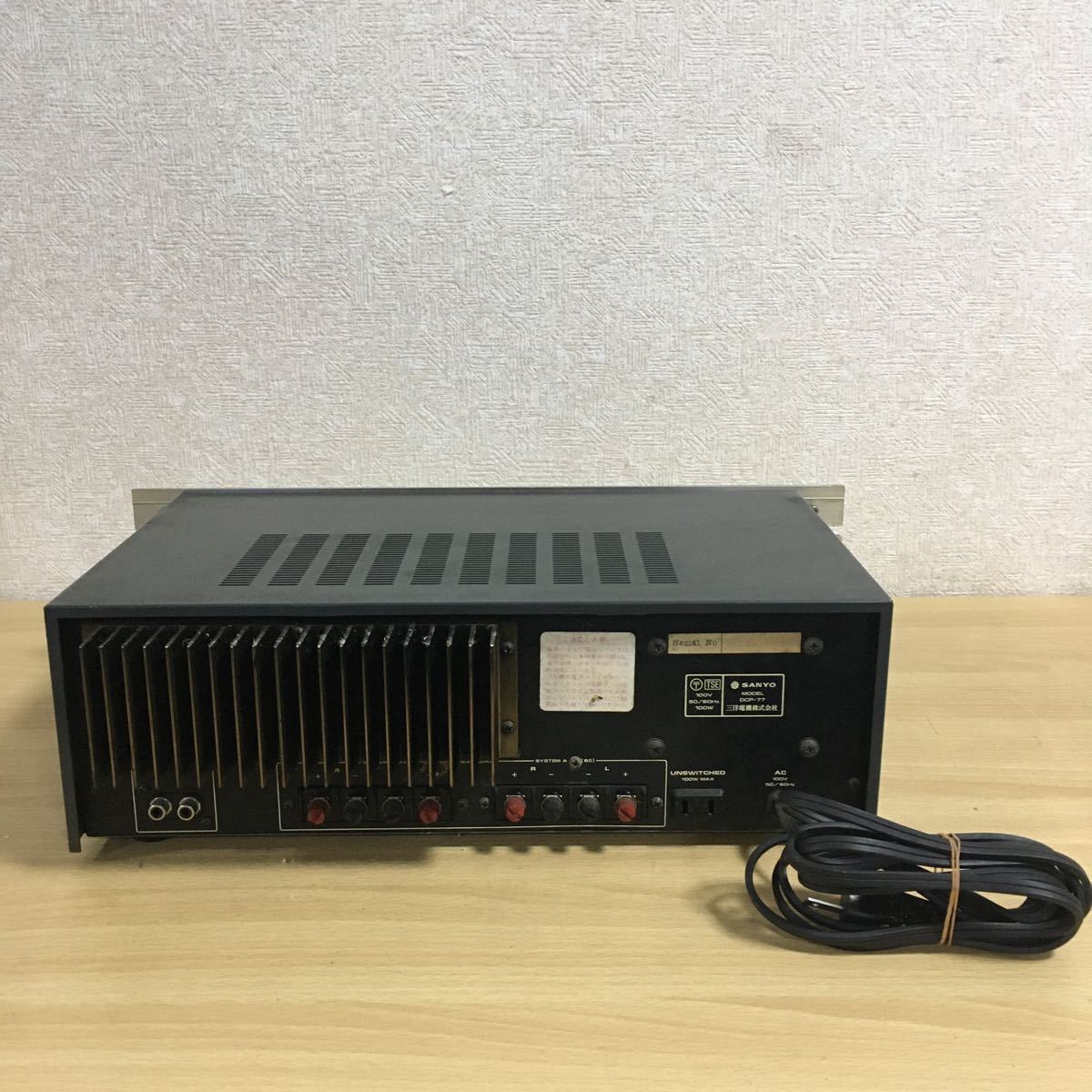 SANYO サンヨー OTTO POWER AMPLIFIER DCP-77 アンプ パワーアンプ オーディオ機器 通電のみ確認済み 5 ス ...