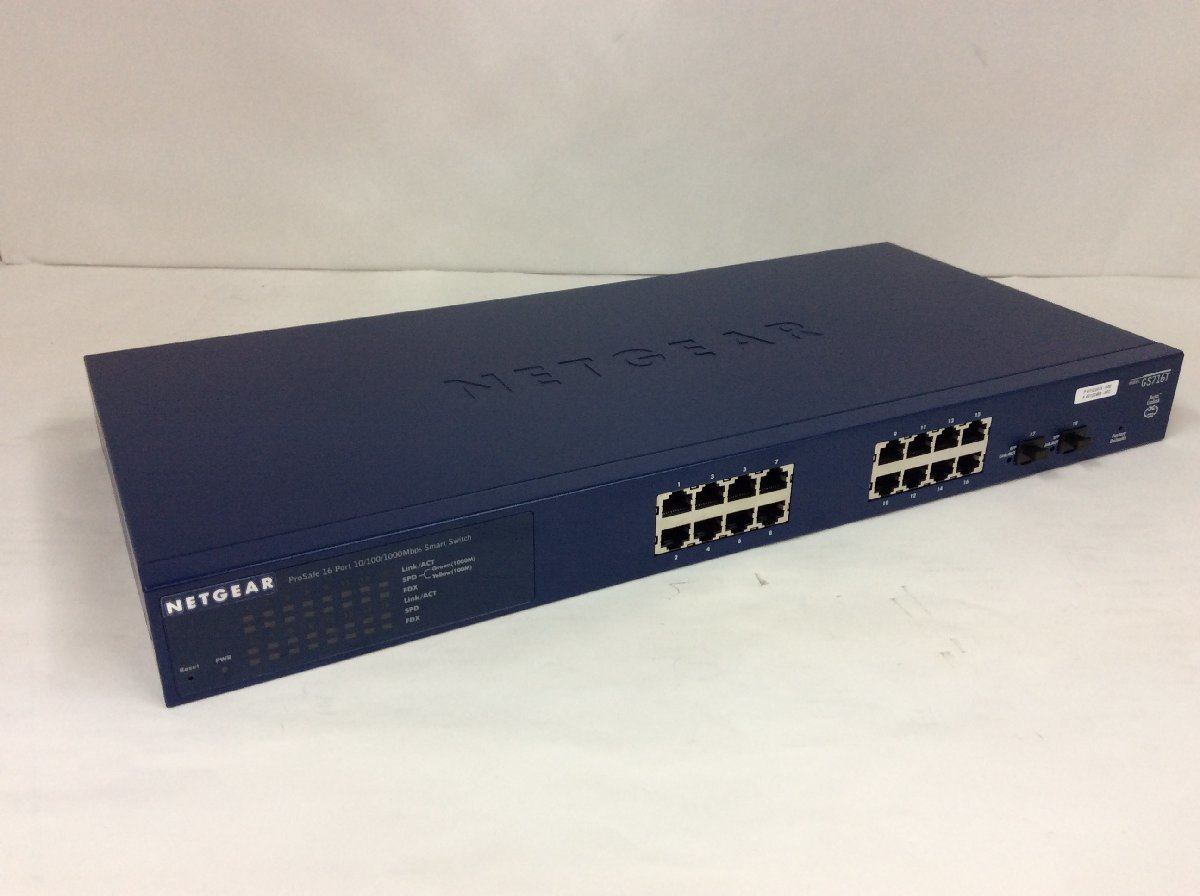 初期化済み NETGEAR GS716Tv3 ProSafe 16-Port Gigabit Ethernet Smart Switch 搭載 ...