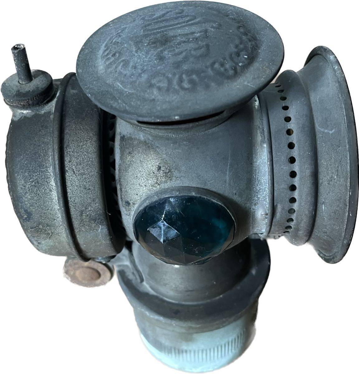 ジャンク 1890年頃 SOLAR c.m.hall lamp KENOSHA.WIS.U.S.A.オールドカーバイト ビンテージランプ ...