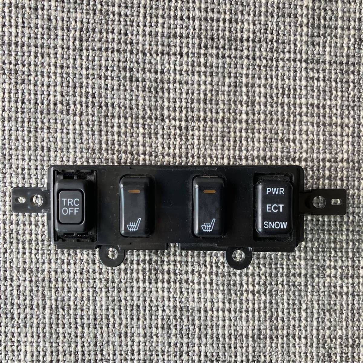 トヨタ純正 アリスト スイッチ シートヒーター TRCスイッチ TRC OFF ECTスイッチ ECT PWR SNOW JZS161 JZS160 スイッチベース DIY(トヨタ用)｜売買さ ...