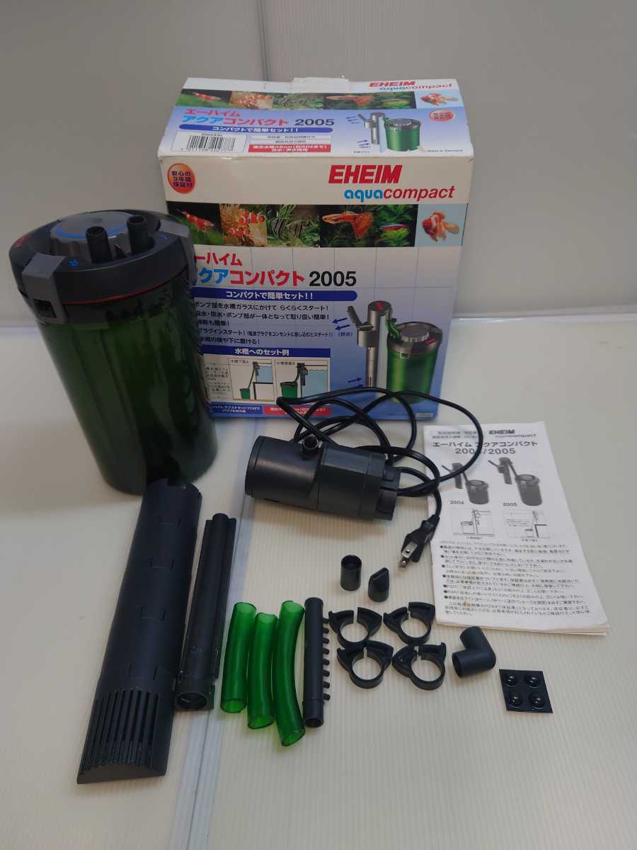 エーハイム 外部フィルター ろ材 水草 ろ過器 メダカ ビーシュリンプ 小型水槽 EHEIM アクアコンパクト 2005(外部式)｜売買されたオークション情報、yahooの商品情報をアーカイブ ...