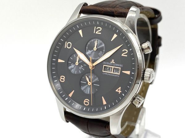 F992 JACQUES LEMANS/ジャックルマン メンズ腕時計 クオーツ 1-1908 クロノグラフ デイデイト b(クロノグラフ)｜売買されたオークション情報、yahooの商品情報を ...