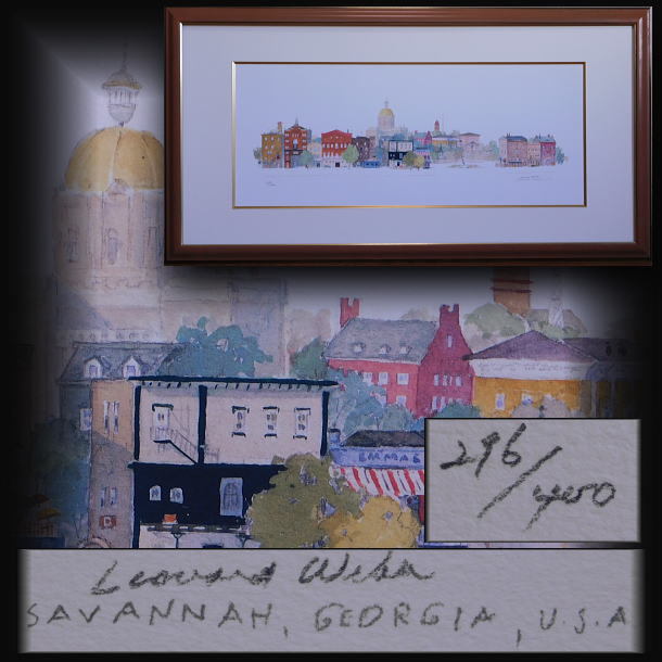 レオナルド ウェーバー Leonard Weber サバンナ ジョージア州 リトグラフ 296/400(石版画、リトグラフ)｜売買された ...