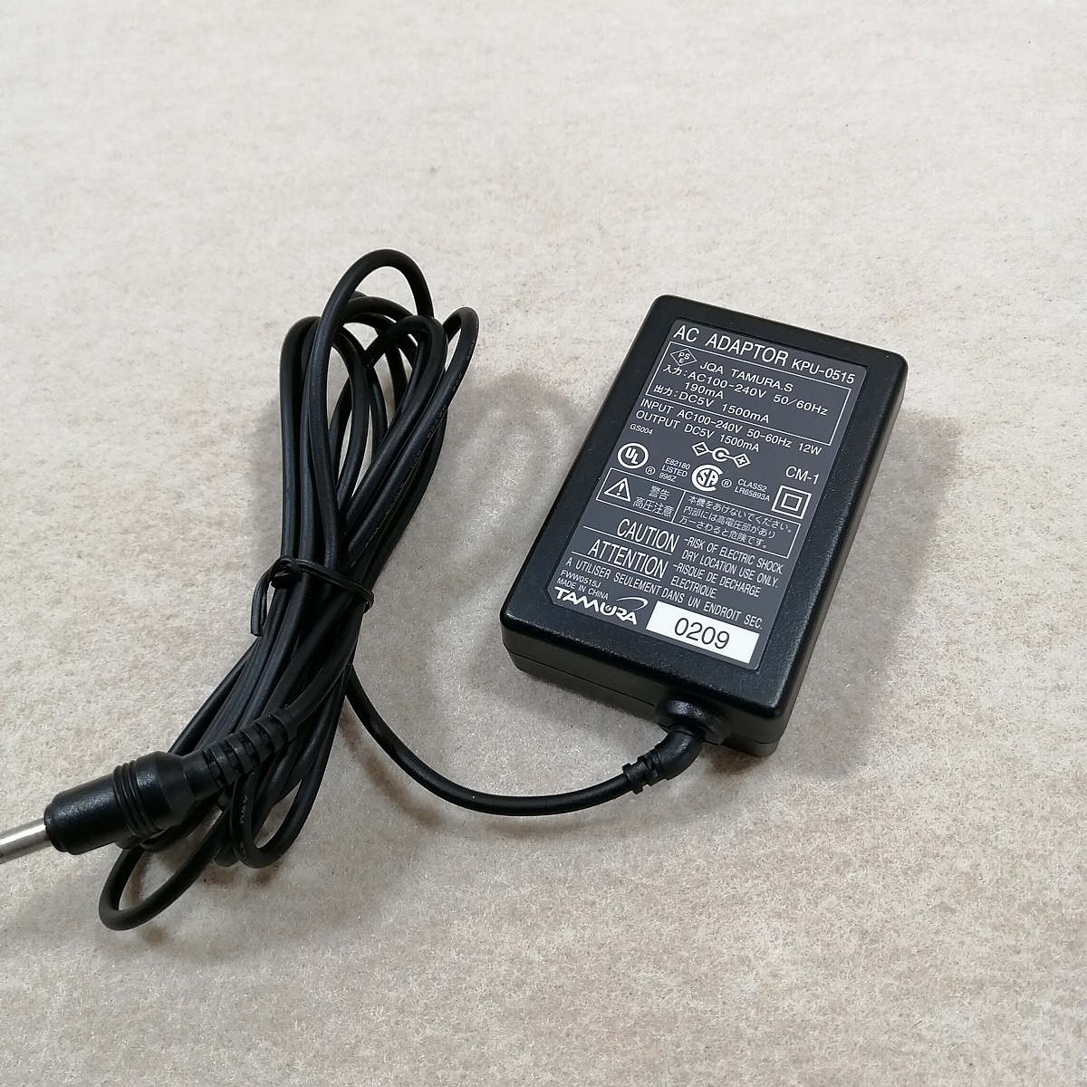 ACアダプタ KPU-0515 5V 1.5A 1500mA TAMURA(変圧器、アダプター)｜売買されたオークション情報、yahooの商品 ...