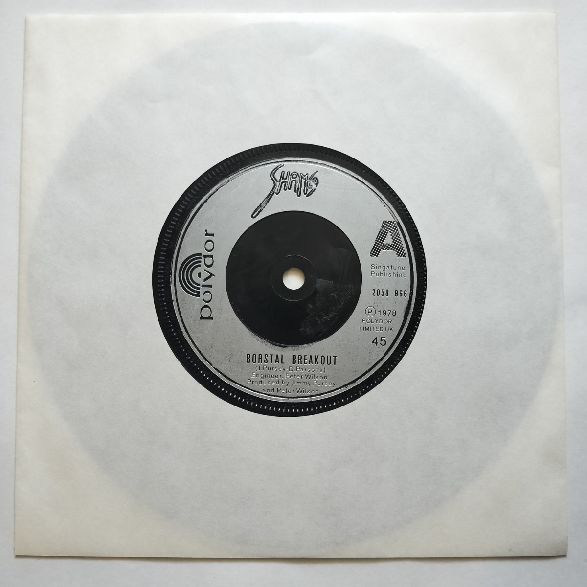 Sham69-There's Gonna Be A Borstal Break-Out 7 UK/1978 Punk/Oi/Mod ...