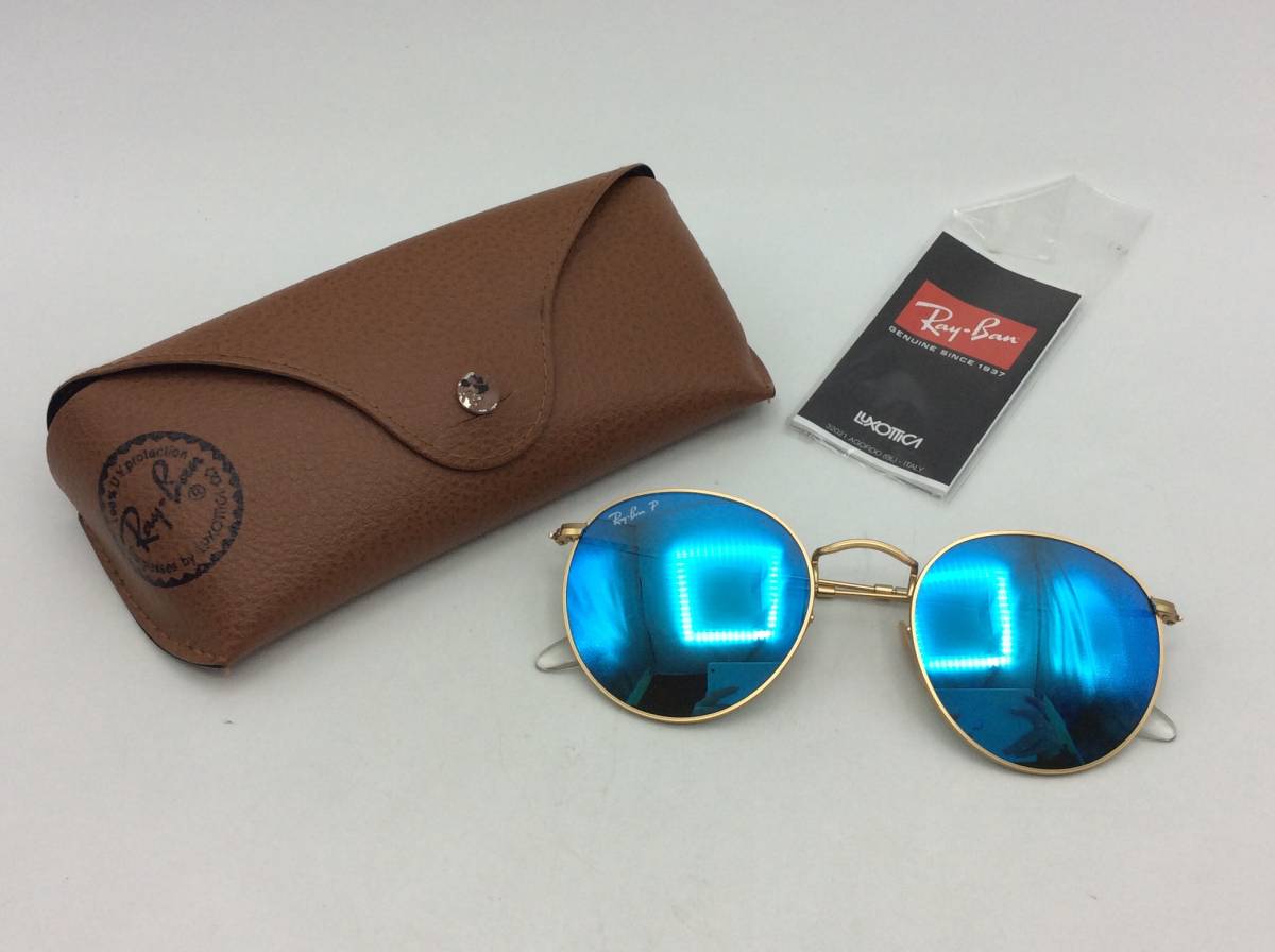 S117♯ ケース付き Ray-Ban レイバン サングラス RB3447 ラウンドメタル 112/4L 53 21 145 3P テンプル歪み有り 現状品 ♯(サングラス)｜売買された ...