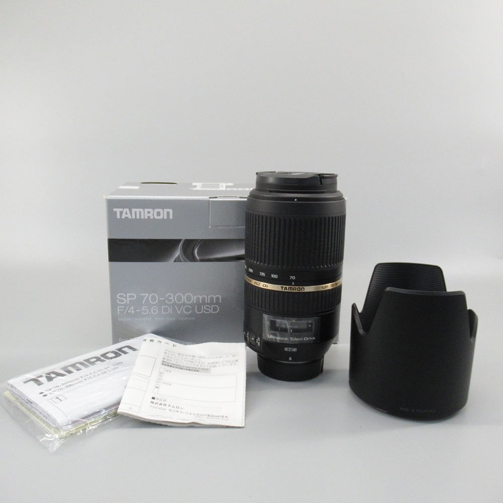 1円 TAMRON タムロン SP 70-300mm F4-5.6 Di VC USD ニコン用 箱付き 動作未確認 現状品 レンズ 144 ...