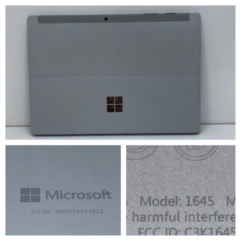 Microsoft Surface 3 Model:1645 128GB Windows10 Atom TM x7-Z8700 1.60Ghz ...