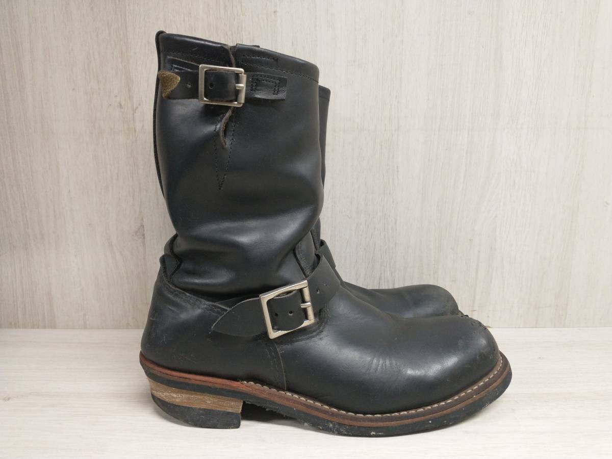 RED WING ENGINEER BOOTS 2268 レッドウィング エンジニアブーツ スチールトゥ ブラック レザーシューズ 本革 USA製 US9.5 店舗受取可(9.5インチ)｜売買 ...