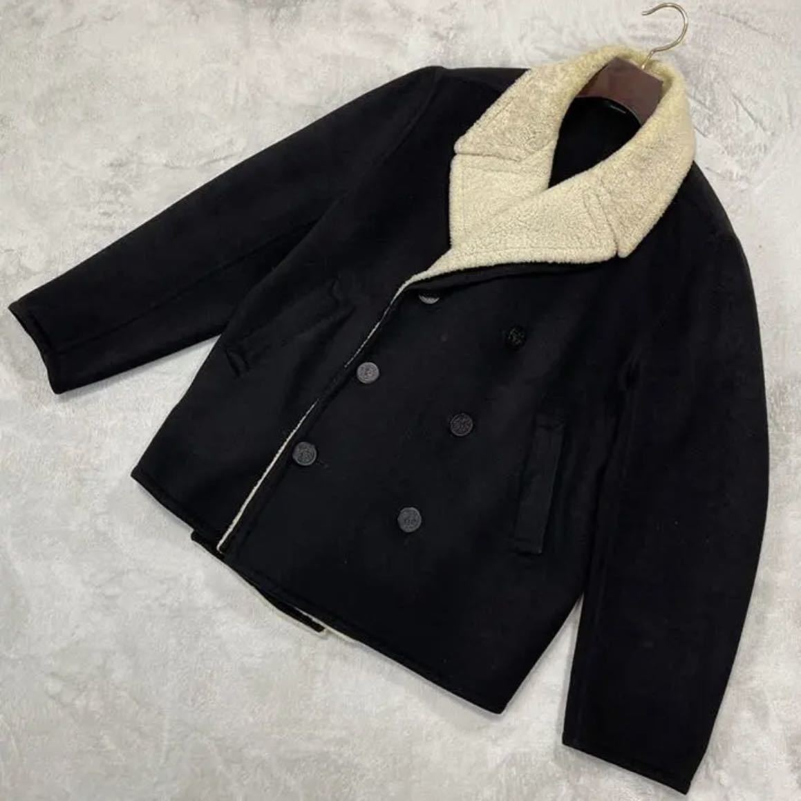 1円〜 HERMES エルメス カシミヤ100% ボアジャケット ピーコート ブラック 54サイズ(その他)｜売買されたオークション情報、yahooの商品情報をアーカイブ公開 - オークファン ...