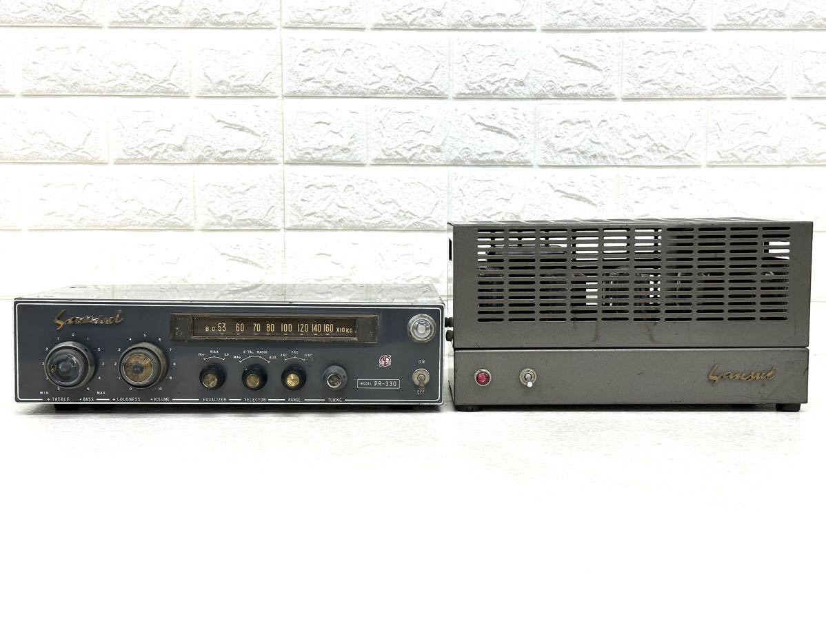 A392 100 SANSUI HF-V60 & PR-330 真空管 モノラルチューナープリ&モノラルパワーアンプのセット ジャンク品(本体)｜売買されたオークション情報、yahooの商品 ...