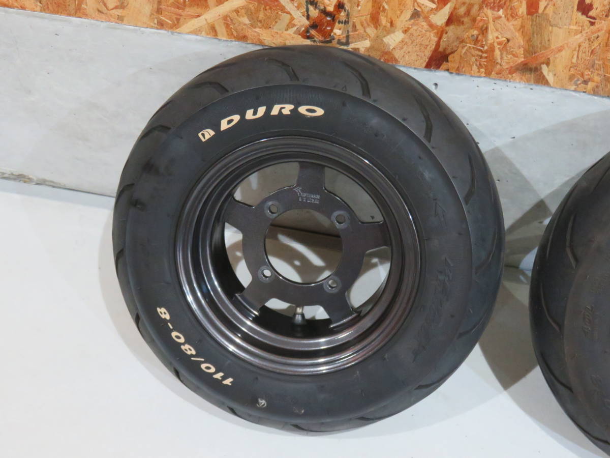 キタコ8インチ3 5J キャストホイール DUROタイヤ110／80ー8 KITAKO AB27 モンキー ゴリラ(セット)｜売買されたオークション情報、yahooの商品情報をアーカイブ公開 ...