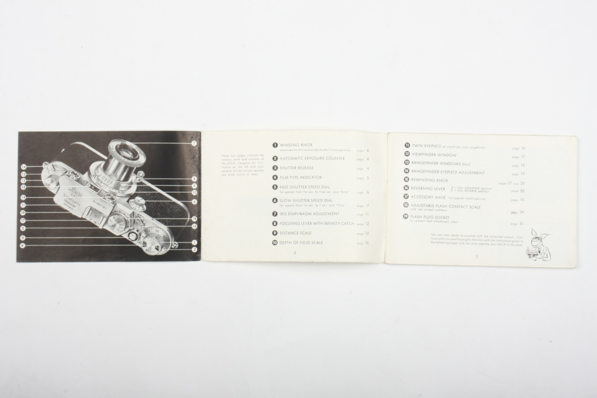 当時物 Leica ライカ instruction book 説明書 Leica If IIf IIIf 1f 2f 3f List Photo No.8385 Printed in ...